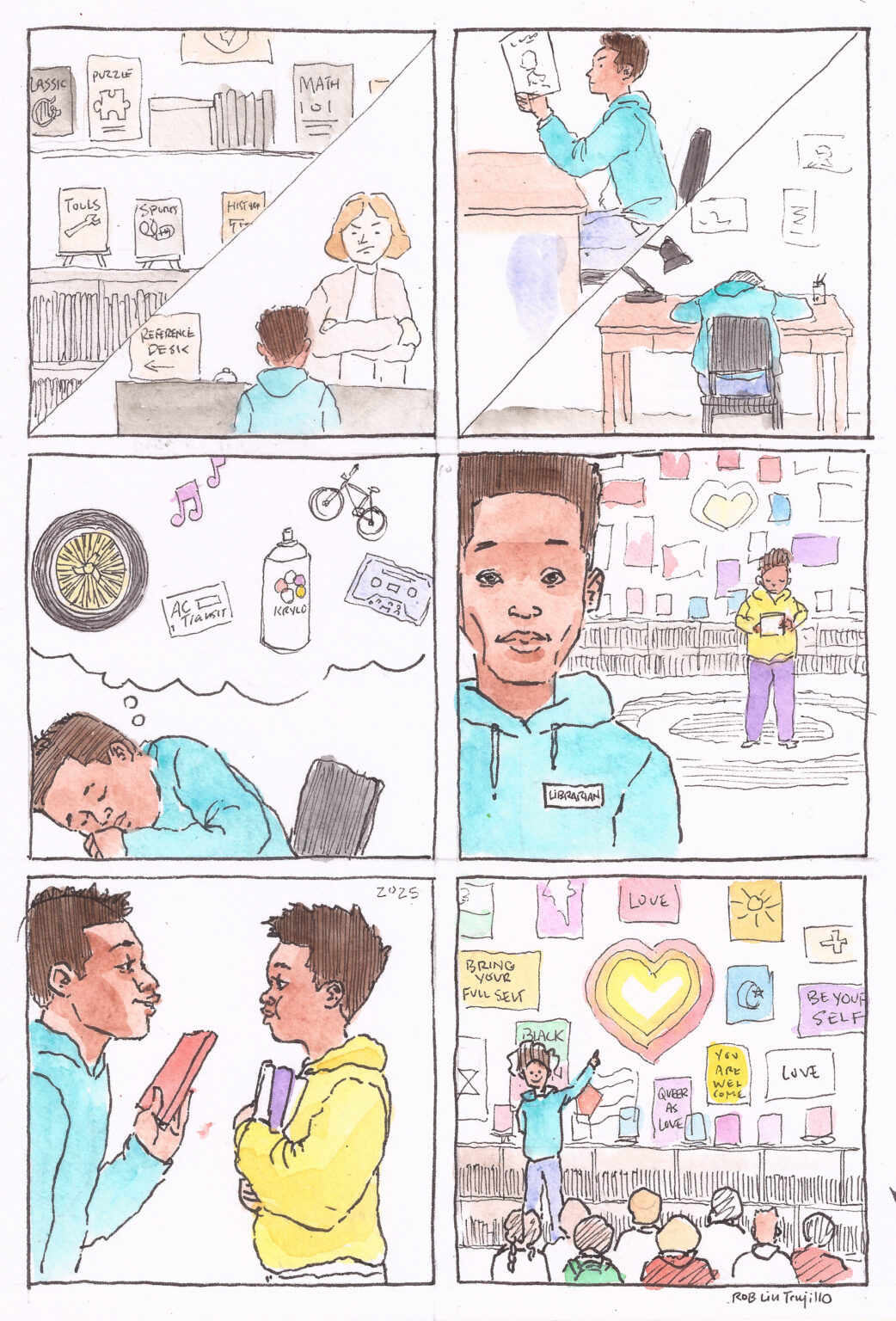 Mini Comic 7 – Librarian – Art of Rob